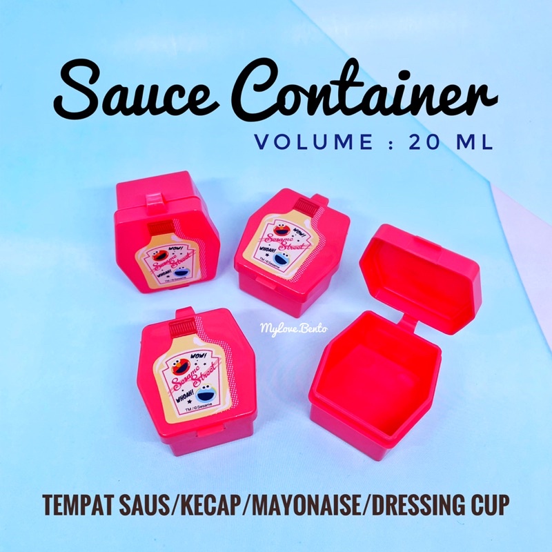 Sesame Street Soy Sauce Container Mayonnaise Sauce Container Bento ...