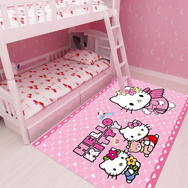 150cm x 180cm 3D Hello Kitty Carpet Comfortable Lounge Area Rectangular ...