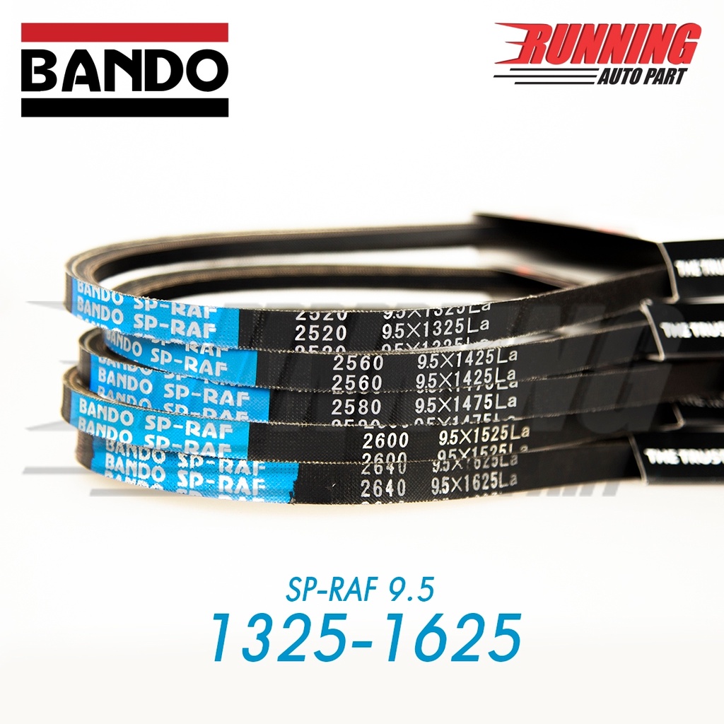 BANDO SP-RAF 2500-2640 l 9.5 x 1375-1625 Smooth Groove Belt !!Immediate ...