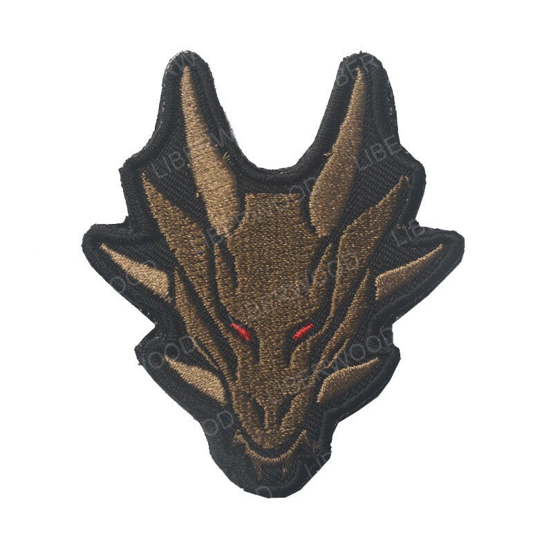 Dinosaurs Dragon Embroidered Patches PVC Military Tiger Tactical ...