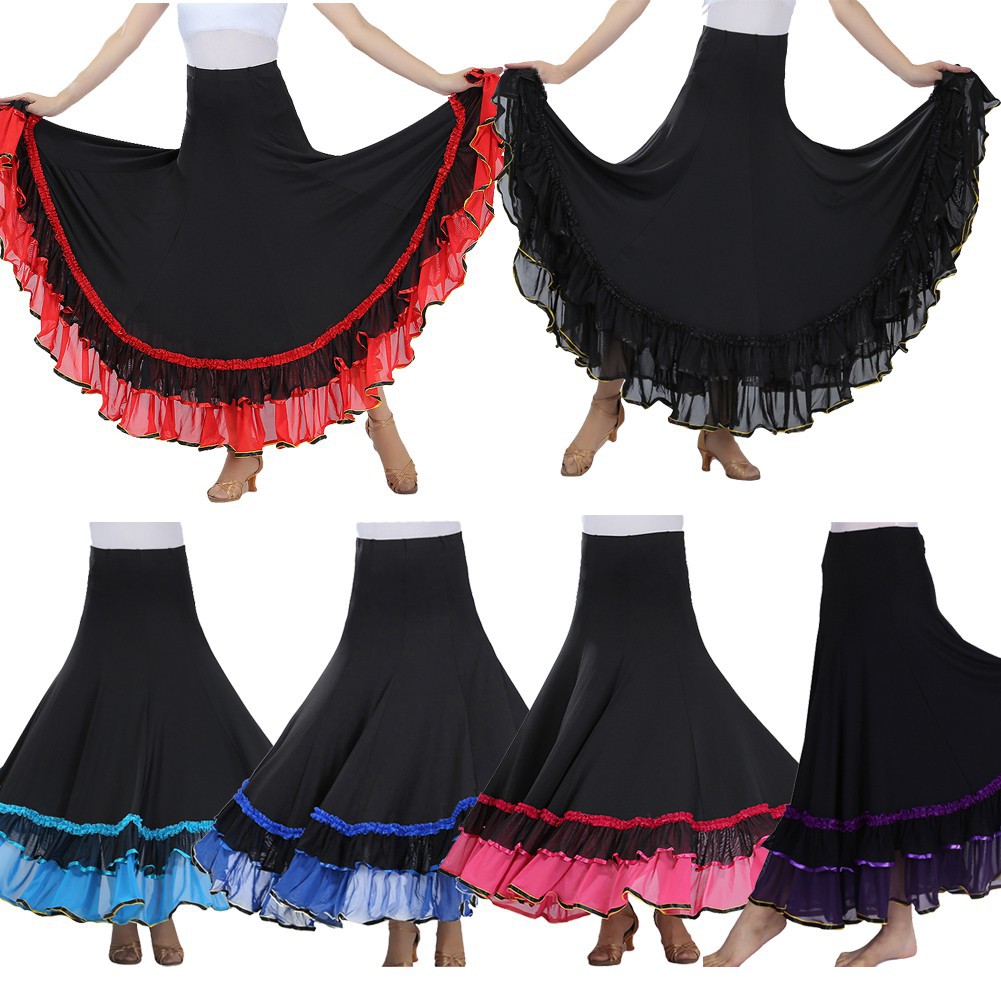 Lolanta Women's Chiffon Elastic High Waist Pleated A-Line Flared Maxi ...