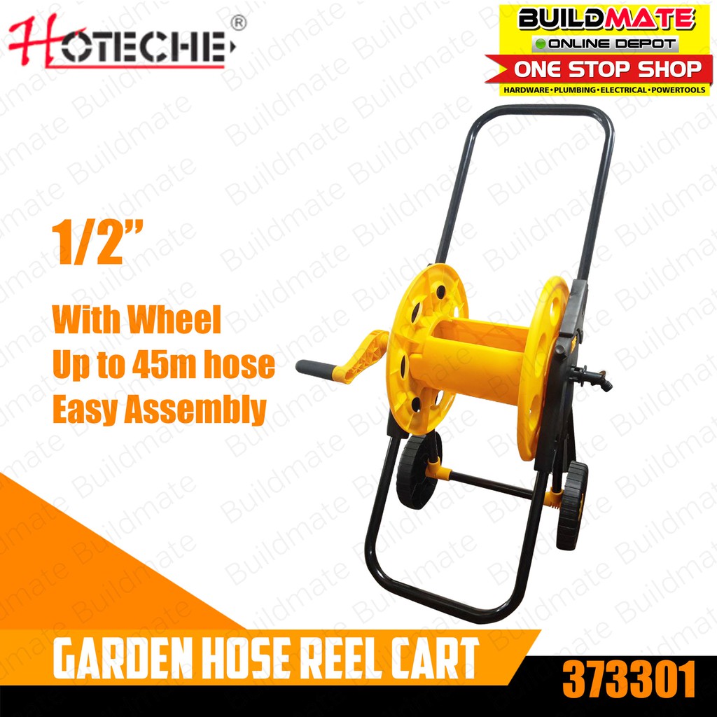 HOTECHE Garden Hose Reel Cart with Wheel 1/2" 373301 •BUILDMATE ...