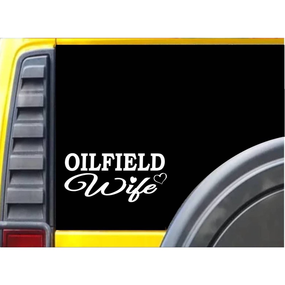 Oilfield Wife K348 8 inch Sticker oil drill decal Car Sticker | Shopee ...