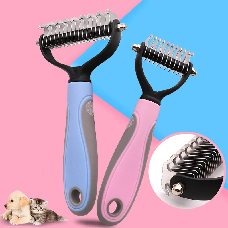 Pet Open Knot Comb, Stainless Steel Grooming Tool For Dogs And Cats ...