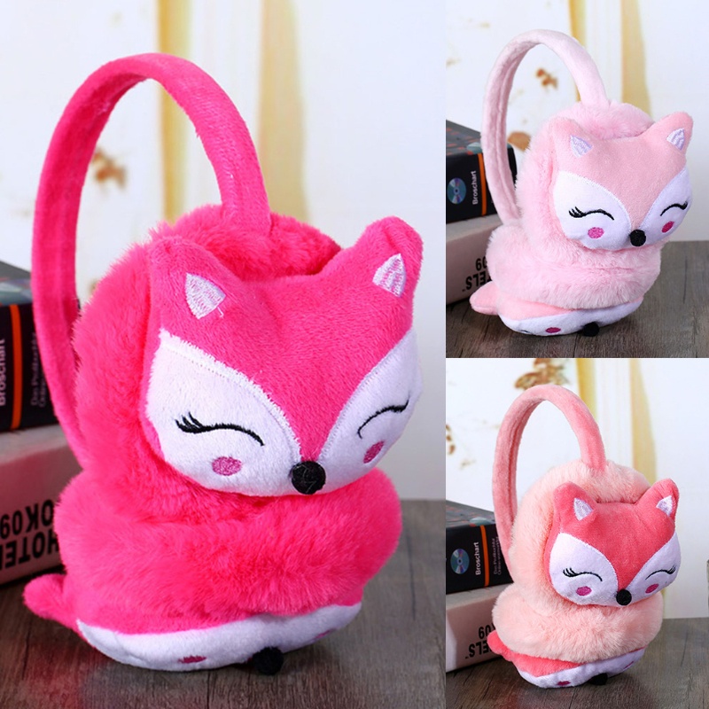 KING Winter Earmuffs For Girls Fox Women Kid Cute Earmuffs Ear Muffs ...