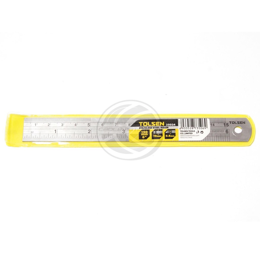 Tolsen Stainless Steel Ruler w/ Conversion Chart (6" -12") | Shopee ...