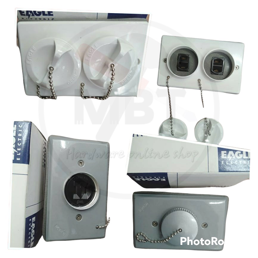 Eagle Electric Weatherproof Original (1 Gang 2gang Outlet) | Shopee Philippines