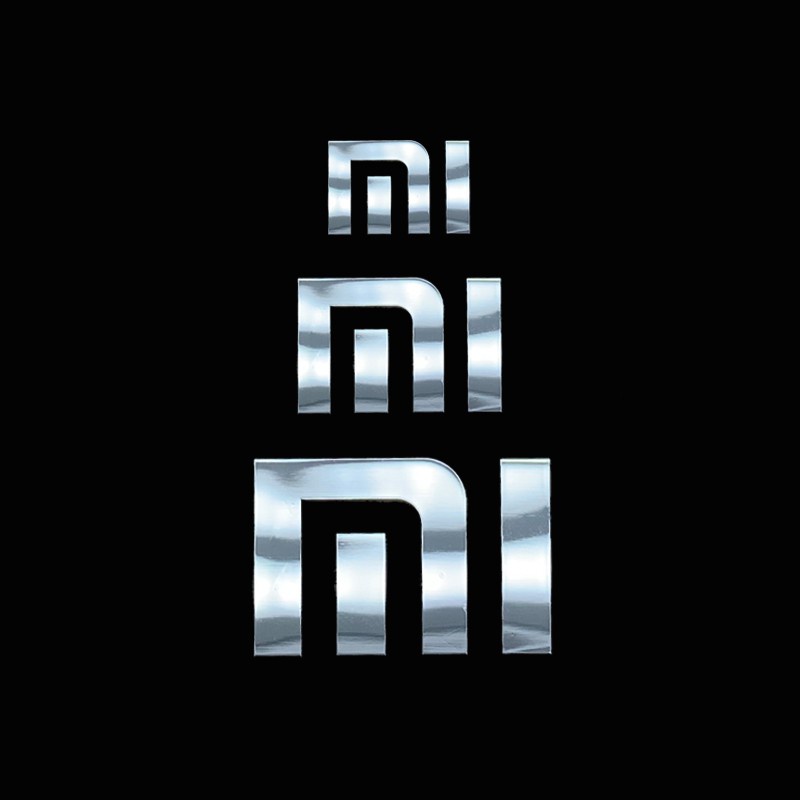 New metal sticker-MI Xiaomi logo metal sticker flat notebook computer ...