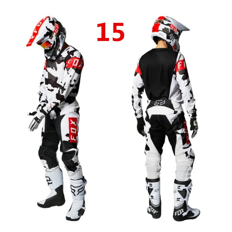 Motocross Jersey Pants FOX 180 360 Moto Racing Gear Set MX Combo Men ...