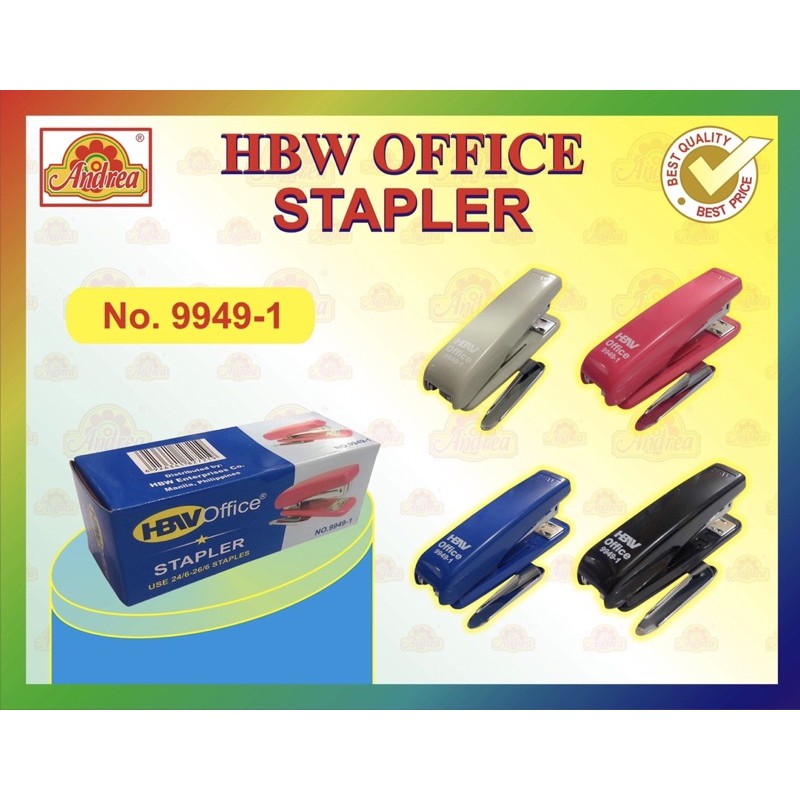 HBW office stapler with remover #9949-1 | Shopee Philippines