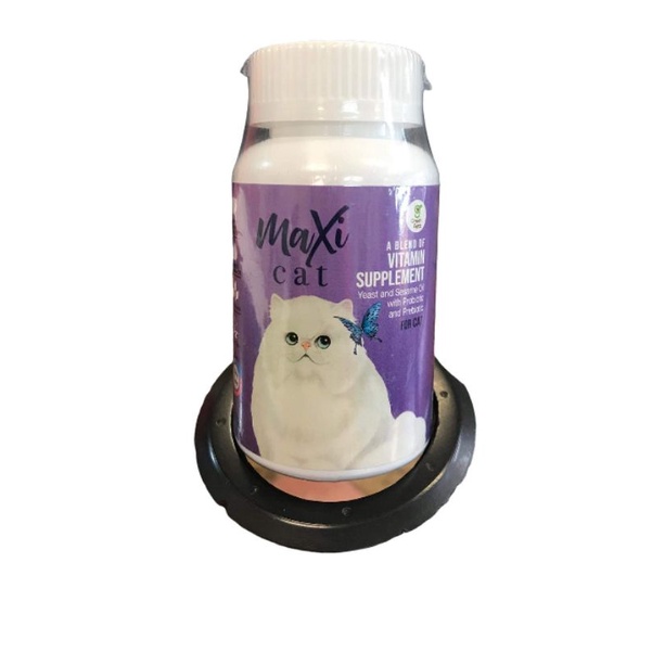 MAXI Cat Vitamin Supplement with Prebiotic and Probiotic 100 tablets ...