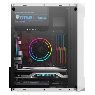 KENLEI KEYTECH T100 Tempered Glass Gaming PC / Desktop Case MICRO ATX ...