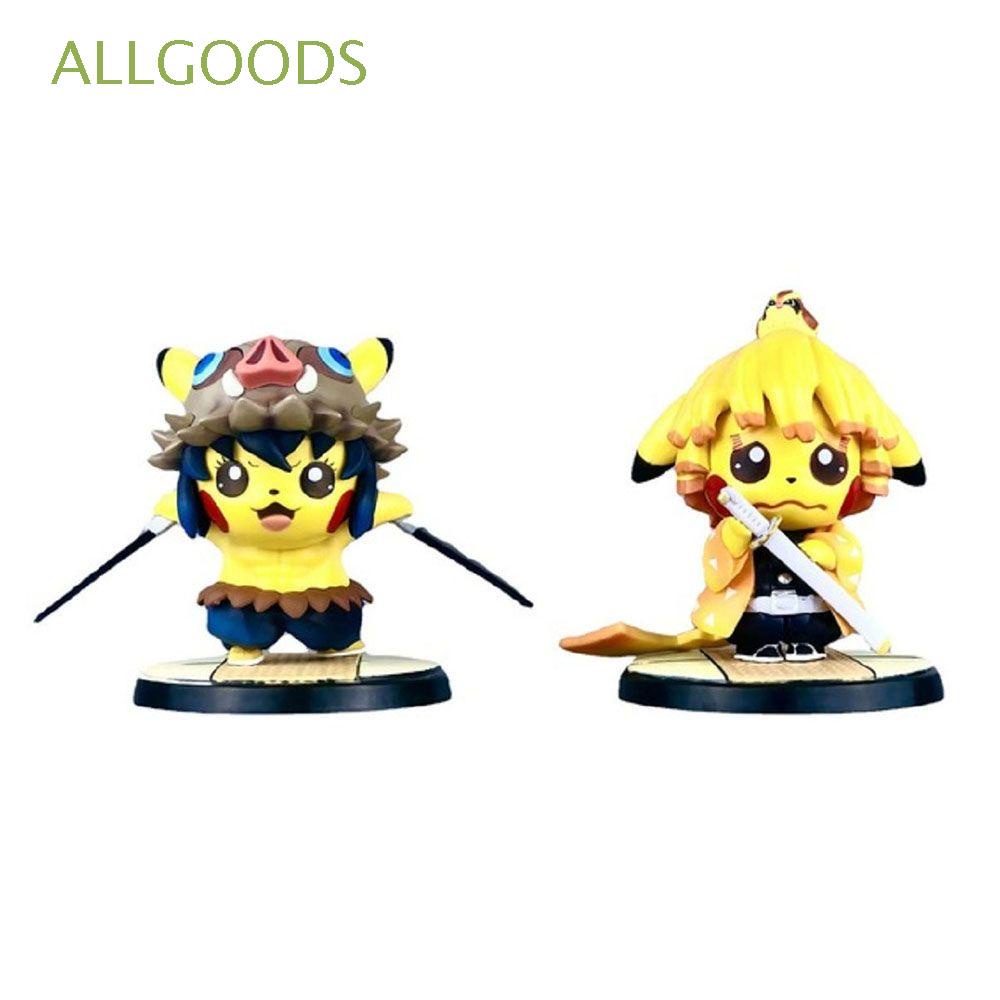 ALLGOODS Gifts Pikachu Action Figures For Kids Demon Slayer Figurine ...