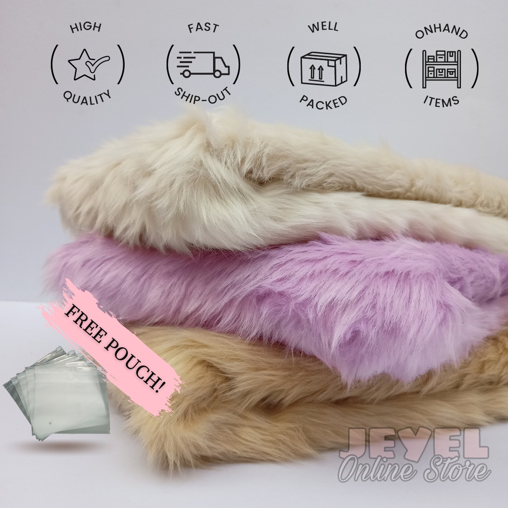Soft Faux fur fabric flatlay 1 Yard Halfyard for long dress,sofa cover ...