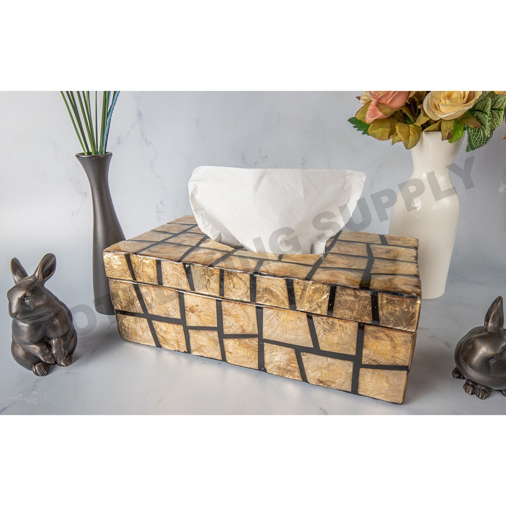 Luxury Tissue Box MADE From Shells Hand Work Thai Craftsmanship Facial ...