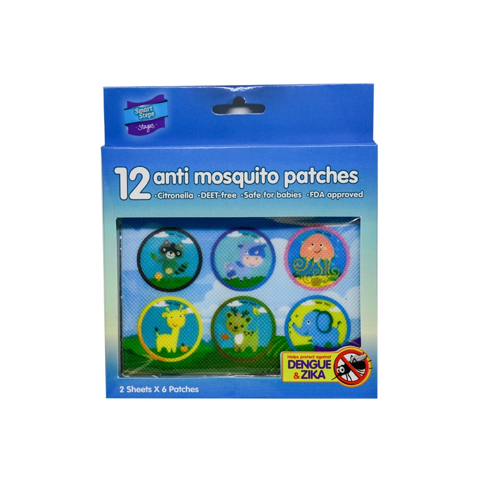 SMART STEPS 12 Anti-Mosquito Citronella Scented Patches | Shopee ...