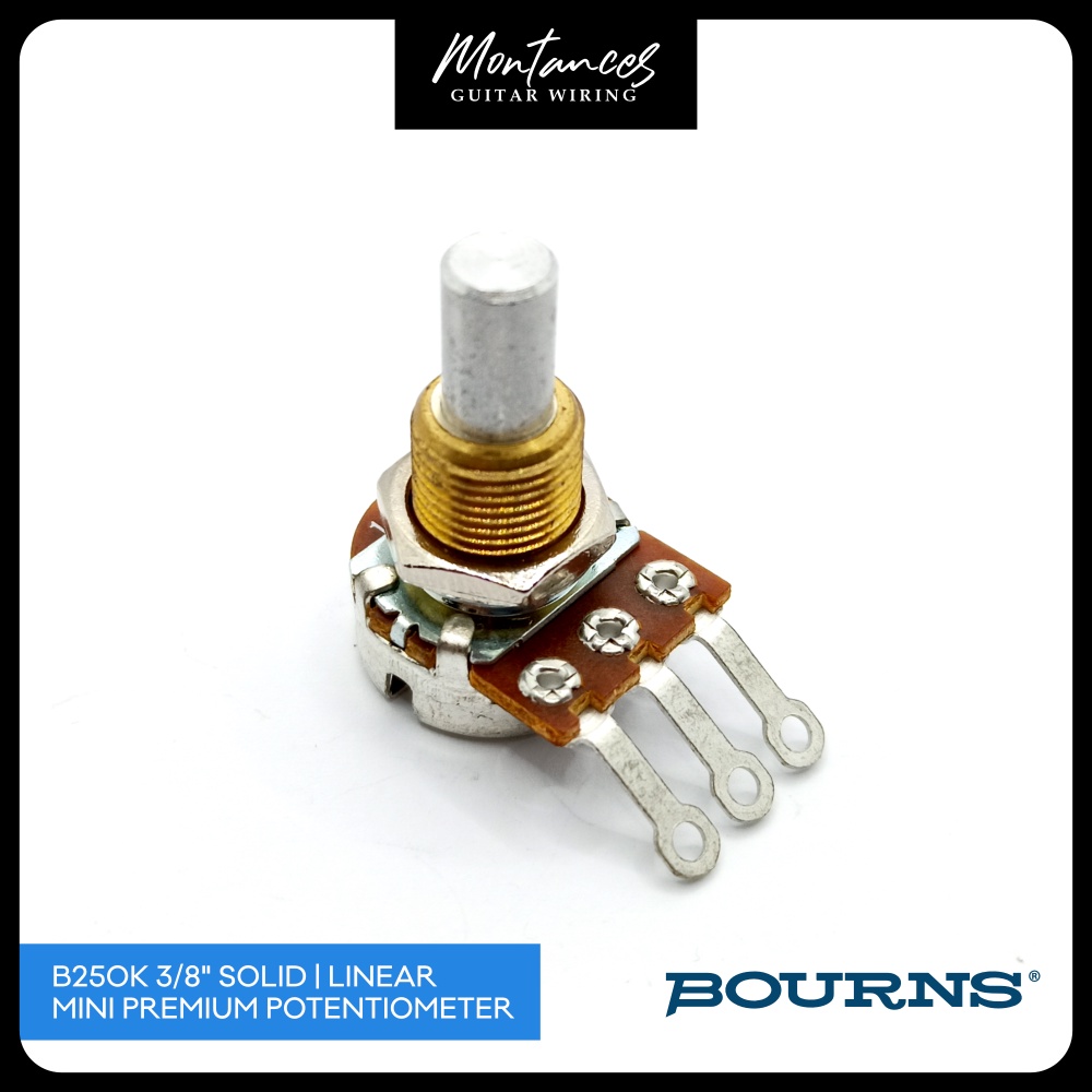 Bourns® Potentiometer Solid Shaft 3/8" Us Specs For Guitar And Bass ...