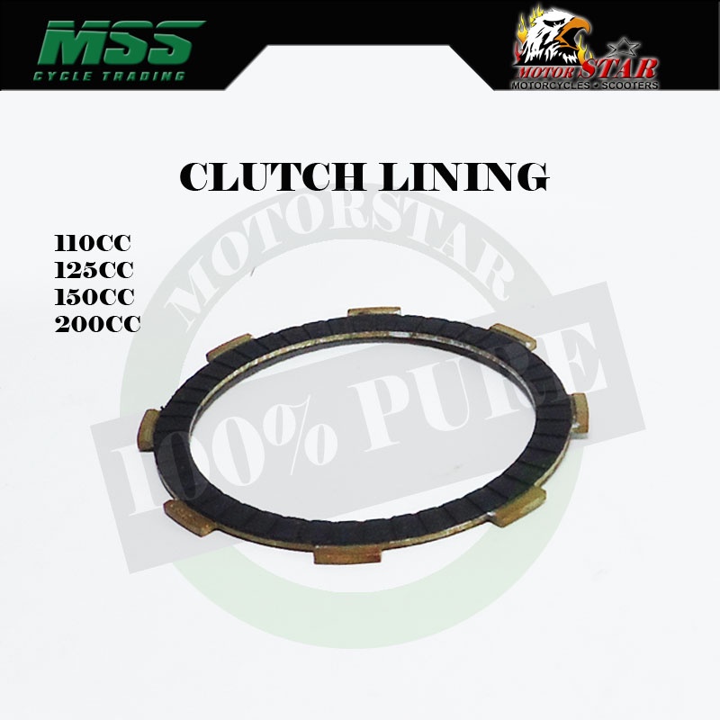 MOTORSTAR CLUTCH LINING 6 PCS. SET | Shopee Philippines