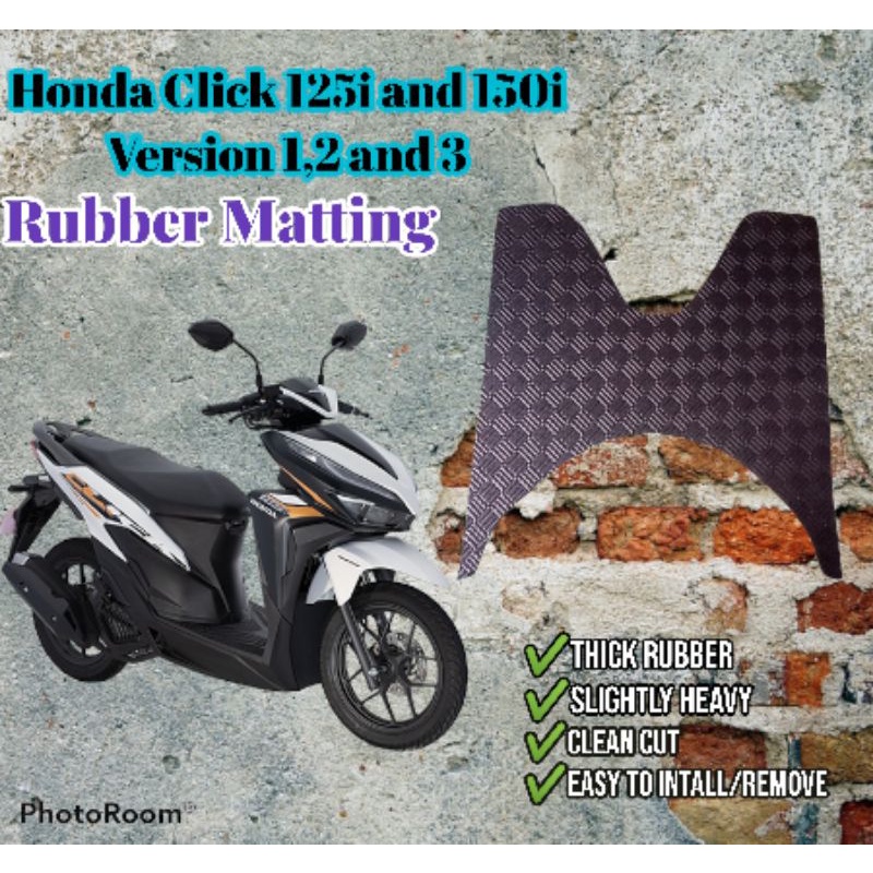 Honda Click 125i and 150i v1v2 and v3 Rubber Matting / Honda Click ...