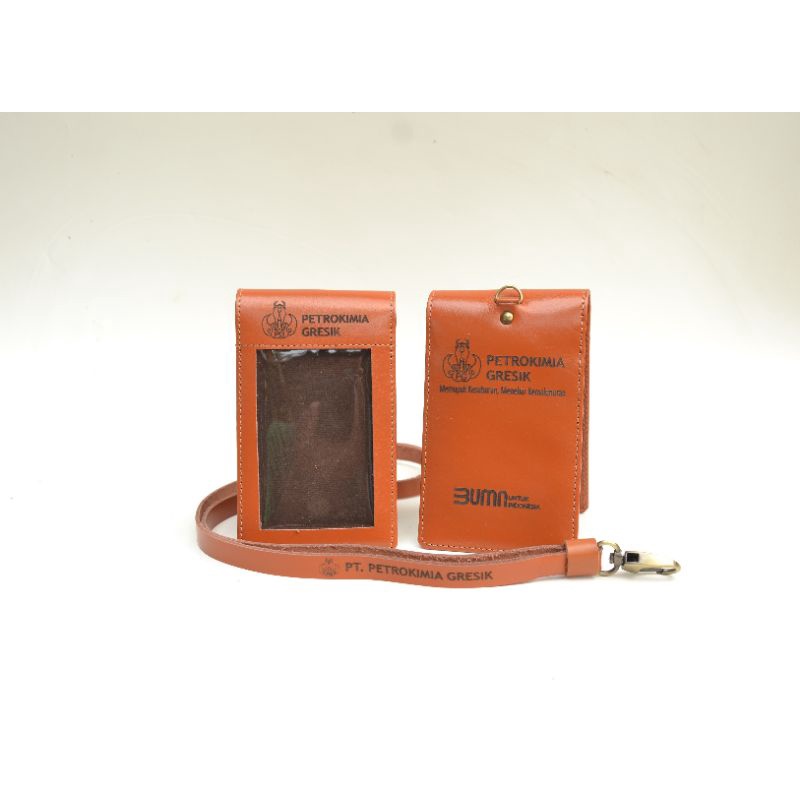 Genuine Leather ID Card Petrochemical Gresik 100% Genuine Cow Leather ...