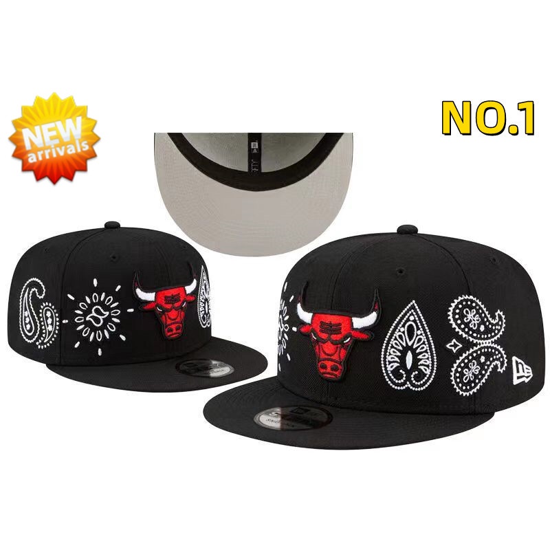 NBA team baseball cap half sealed adjustable adult flat brim hat ...
