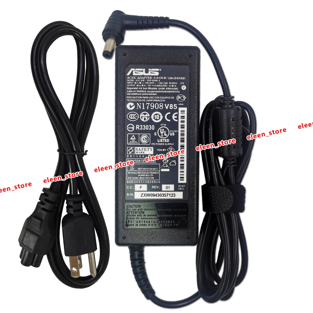 19V 65W 3.42A Laptop AC Adapter Charger For ASUS S400C S500C X450L X402C X452P X550V F450L F450C ...