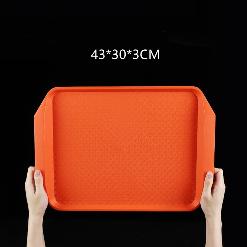 Rectangular Plastic Tray Non-Slip Serving Plate Food Serving Tray ...