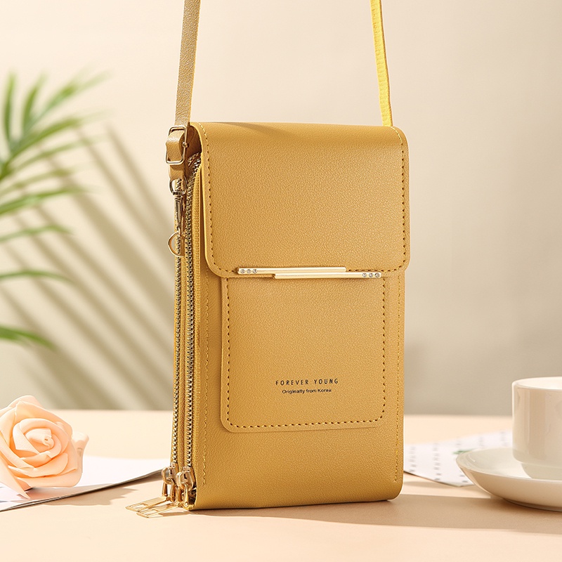 UISN #6084 Women's Sling Bag Leather Touch Screen Wallet ...