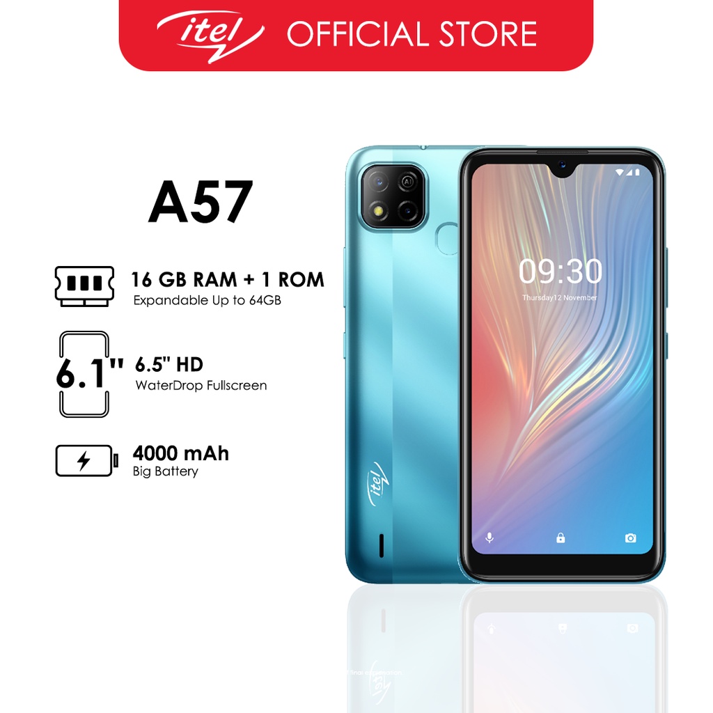 itel A57 w/ Fingerprint Unlock (1GB/16GB) | Shopee Philippines