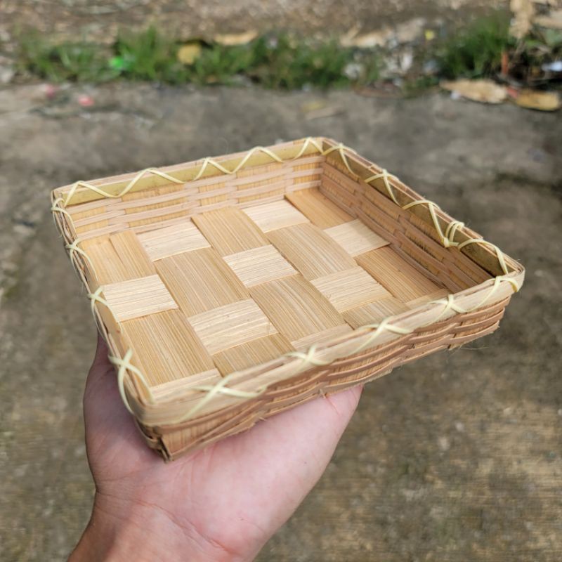 Native Buri Basket Square 6x6x1h | Shopee Philippines