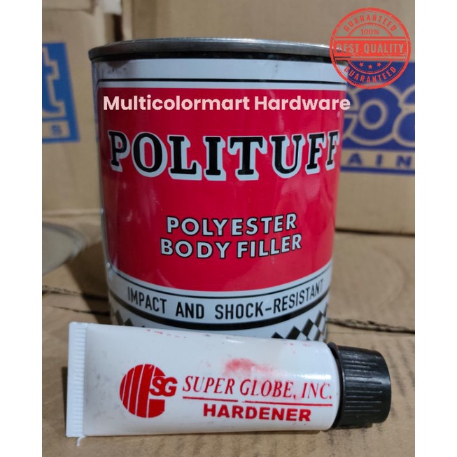 POLITUFF BODY FILLER with HARDINER 1 LITER | Shopee Philippines