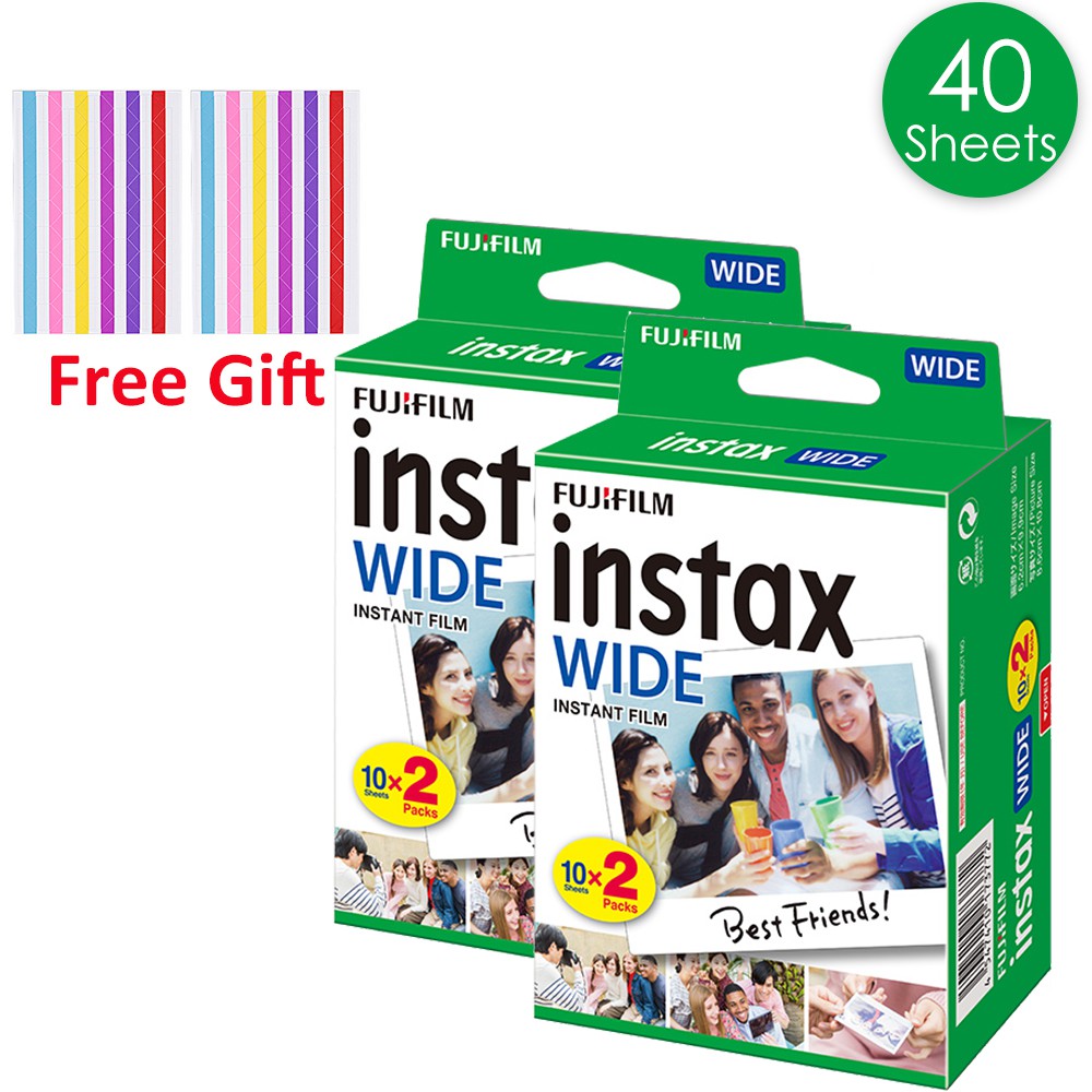 FujiFilm Instax Wide Film Sheets Instant Photos For Fuji Wide 200 210 ...