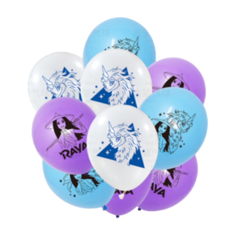 18pcs/lot Raya and The Last Dragon Theme Balloons Birthday Party ...