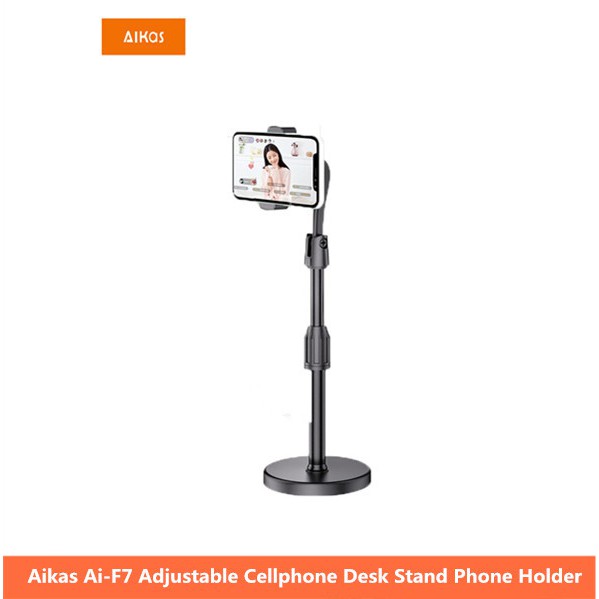 Aikas Ai-F7 Adjustable Cellphone Desk Stand Phone Holder (Black ...