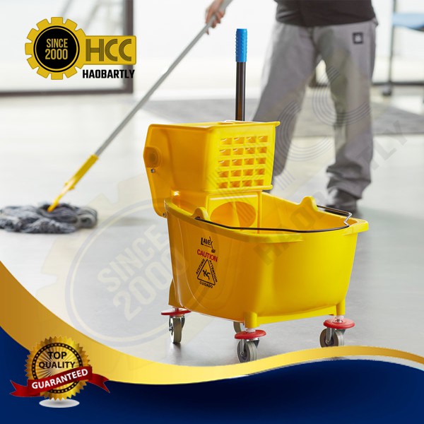 32L Mop squeezer Bucket w/ Wringer and Casters for Janitorial Use Heavy ...
