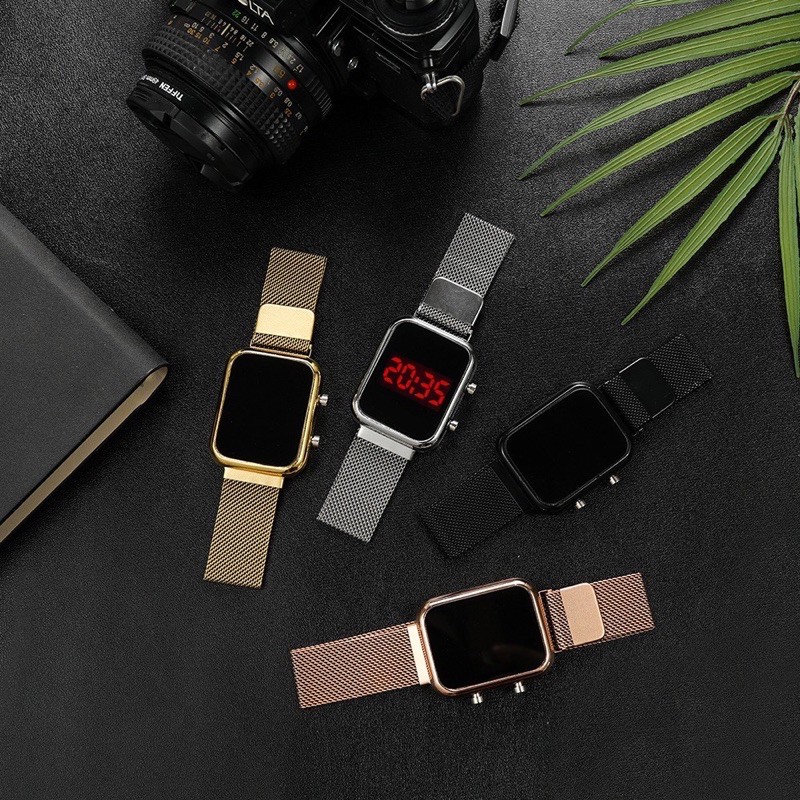 Gedi Waterproof Men and Women Wrist Watch LED Screen Fashion Digital ...