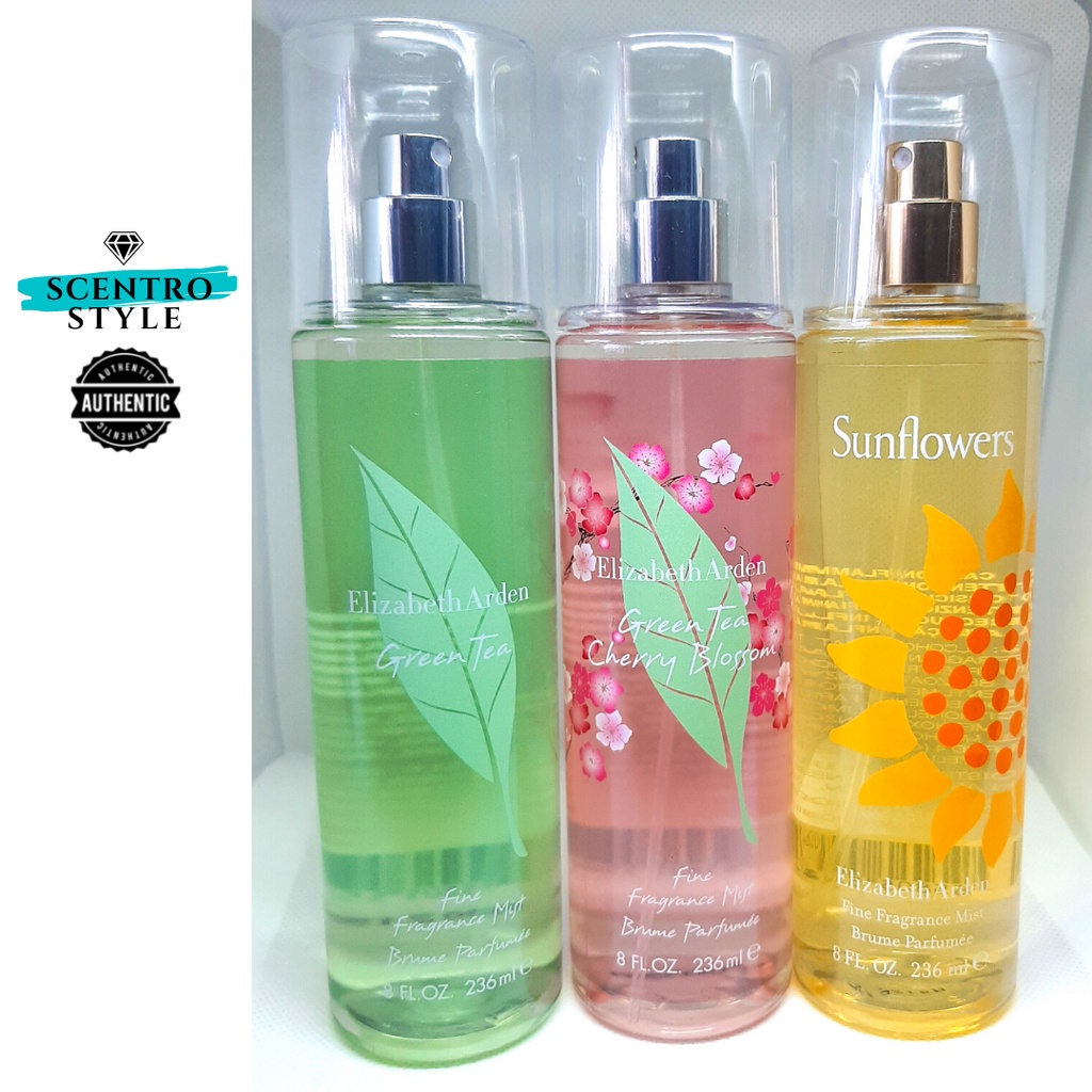 Elizabeth Arden Green Tea Sunflowers Cherry Blossom Fragrance Mist ...
