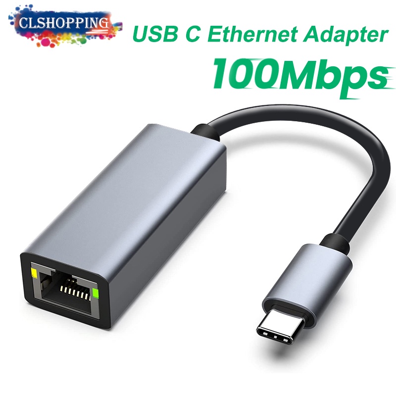 USB C to Ethernet Adapter, type c Thunderbolt 3 to RJ45 Gigabit ...