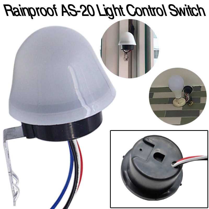 [Spot] Rainproof AS-20 light control switch 220V Photo Control switch ...