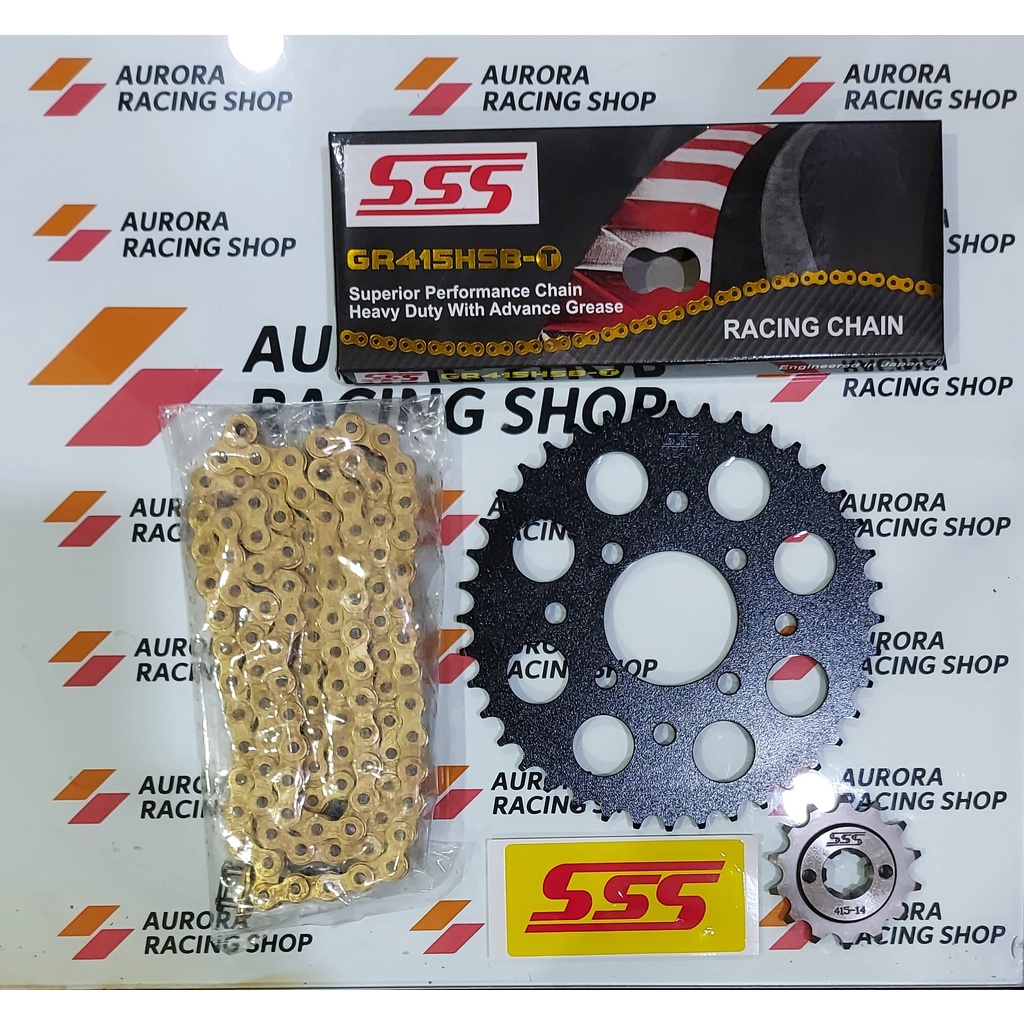 Gear SET SSS BLACK SATRIA 150 FU OLD / NEW / BARONG / INJECTION / FACE ...