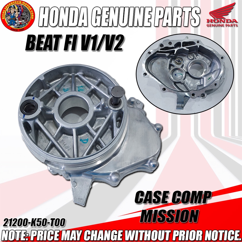 BEAT FI V1/V2 CASE COMP MISSION (HPI) (Genuine: 21200-K50-T00) | Shopee ...