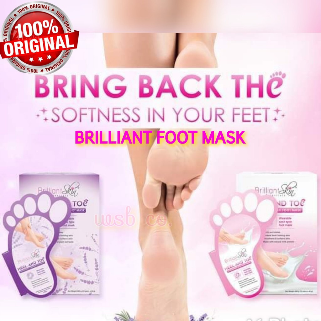 Brilliant Skin Heel and Toe Foot Mask [ORIGINAL] | Shopee Philippines