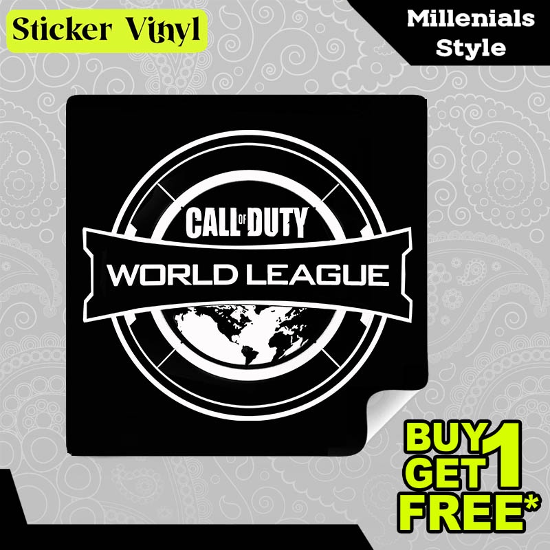 Unique Cool Aesthetic World League Call of Duty Vinyl Sticker ...
