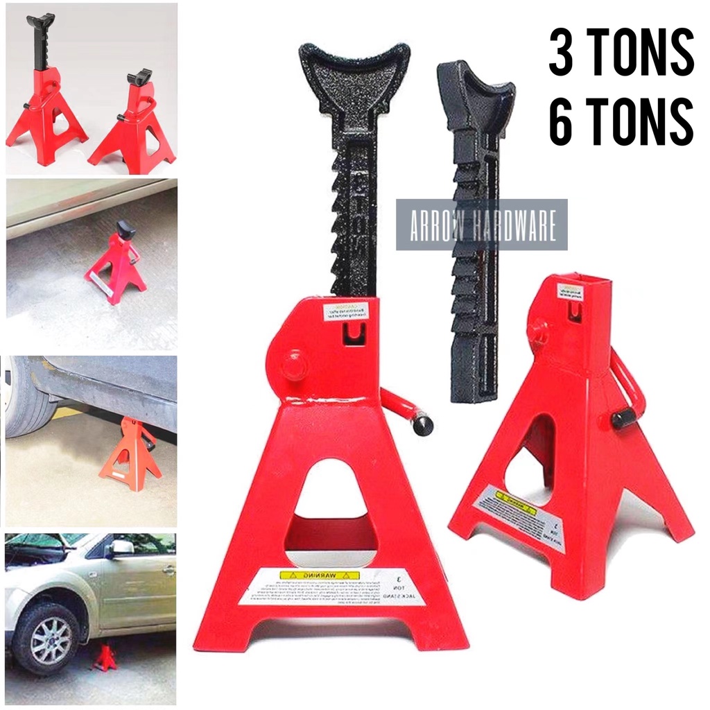 Heavy Duty Car Jack Stand 3/6 Tons (2pcs) | Shopee Philippines