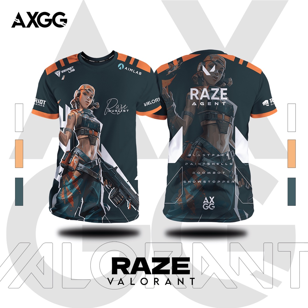 AXGG "Valorant - Raze" Gaming T-Shirt | Shopee Philippines