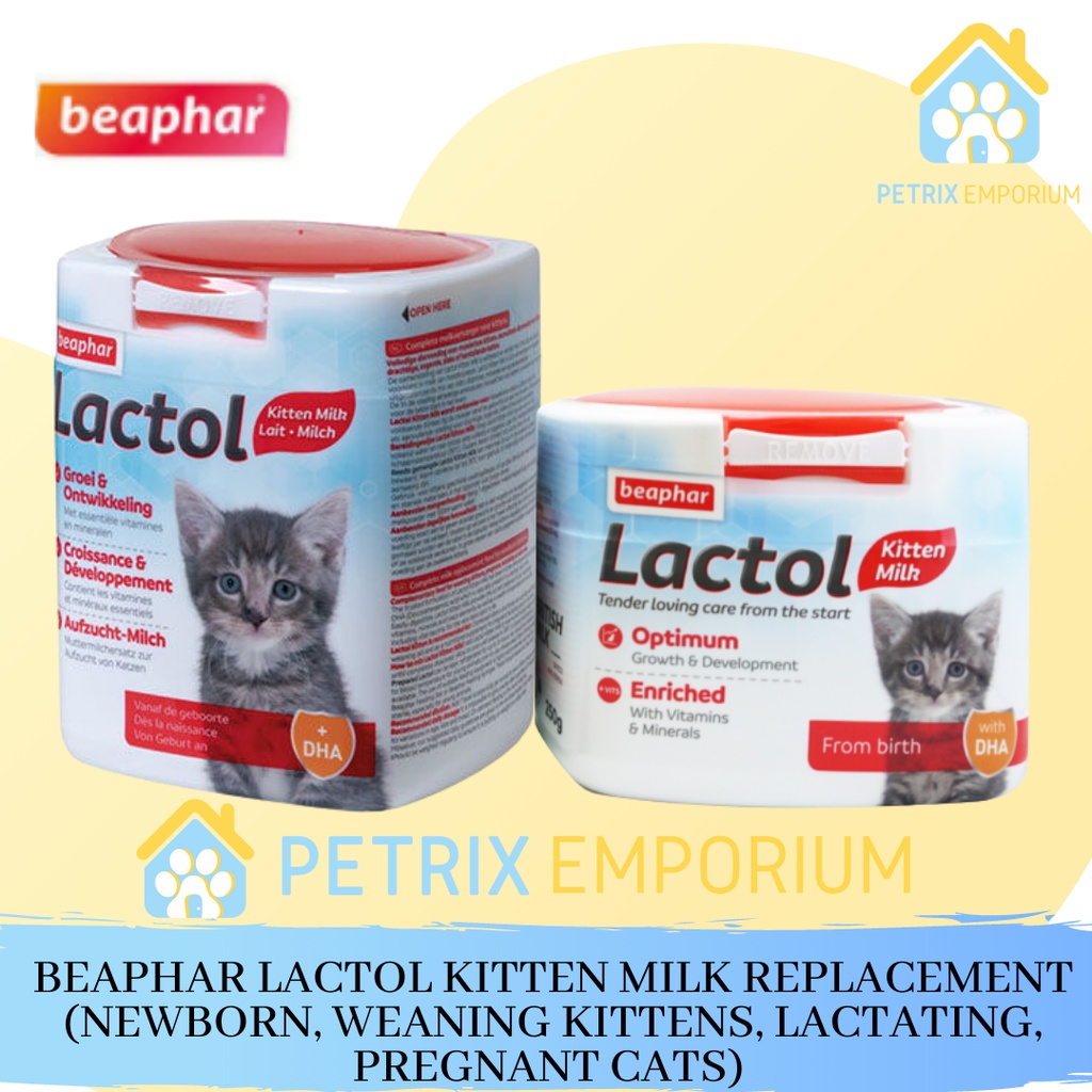 Beaphar Lactol Kitten Milk Replacement (Newborn, Weaning Kittens, Lactating, Pregnant Cats ...