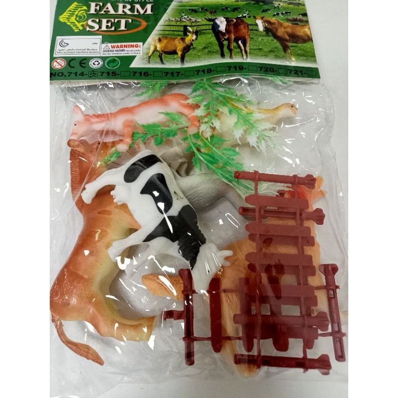 animal farm set w/ horse toys | Shopee Philippines