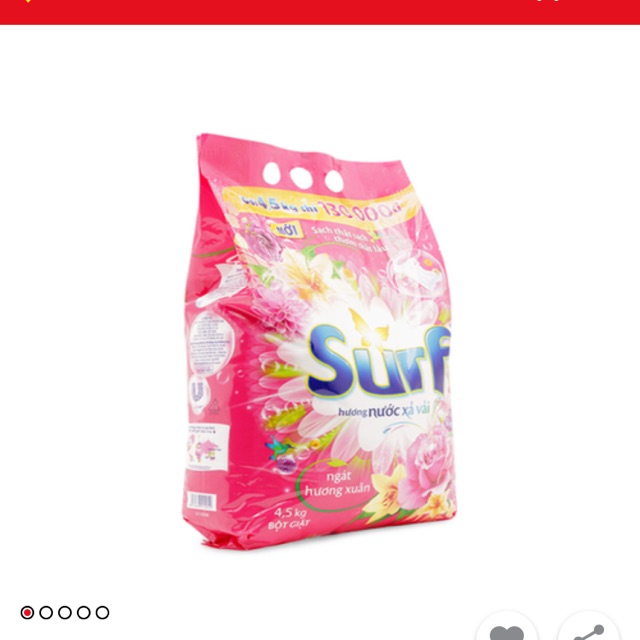 Surf detergent with spring scent of fabric softener 400g pack | Shopee ...
