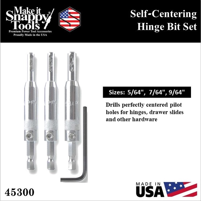 Snappy Self-Centering Hinge Bit Set - 45300 | Shopee Philippines