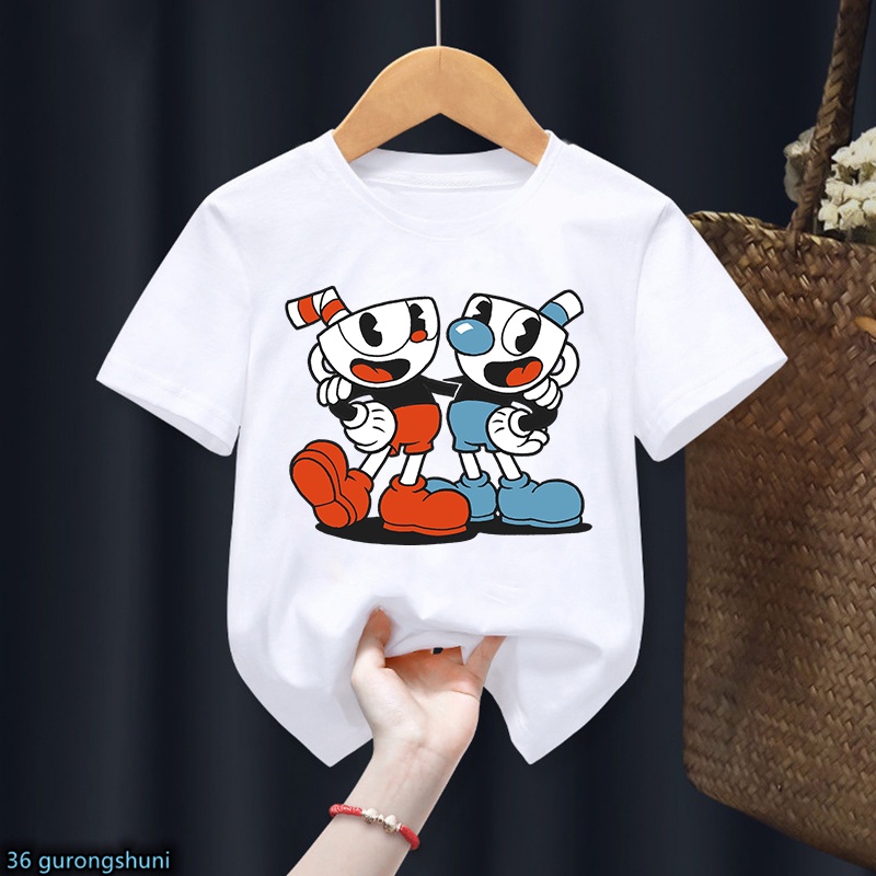 2022 new Kids tshirt Funny Anime The Cuphead Show! Season 1 Cartoon ...